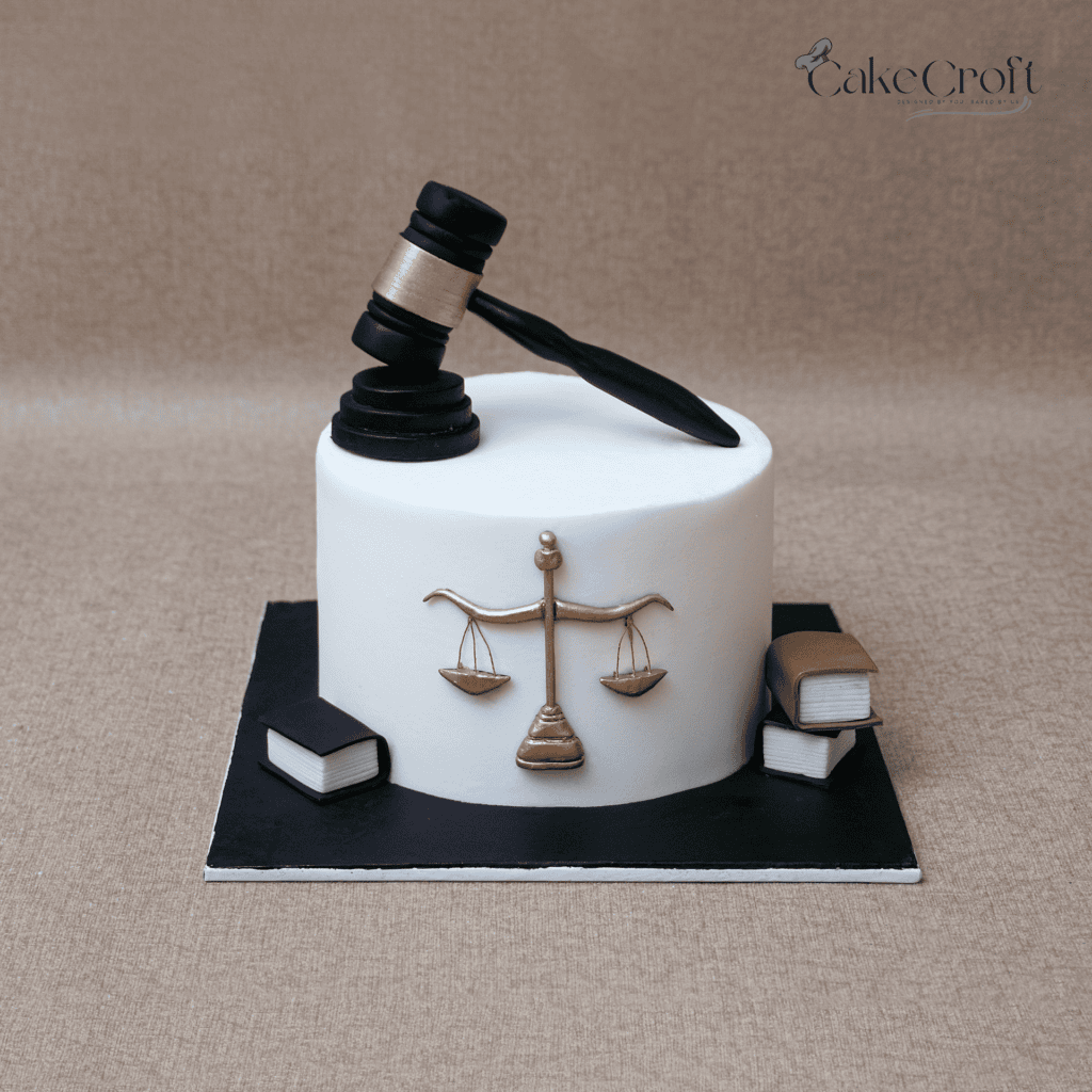 The Justice Gavel Cake in Dhaka | Custom Design by CakeCroft